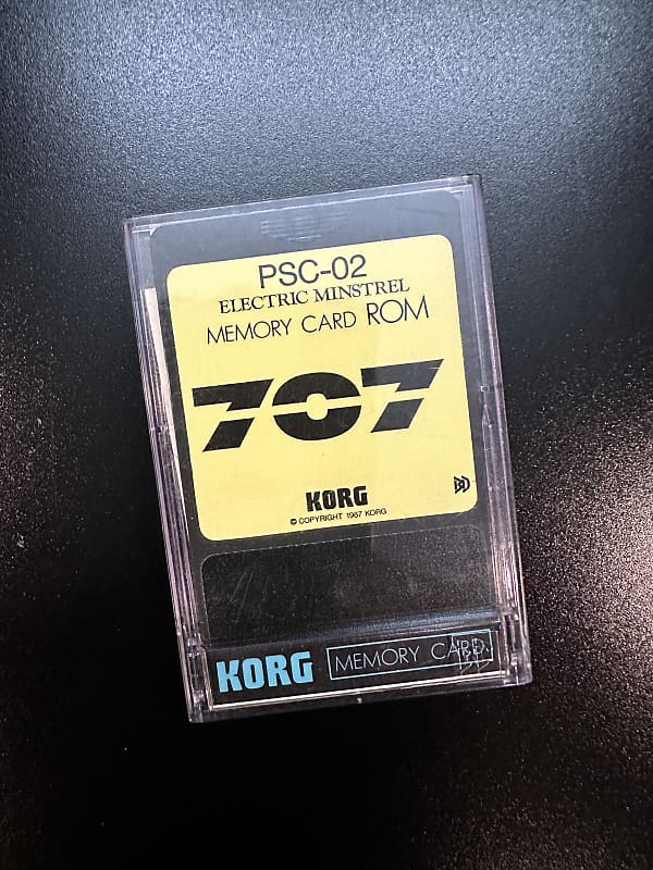 Korg Korg 707 PSC-02 Electric Minstrel Memory Card ROM 1980s | Reverb