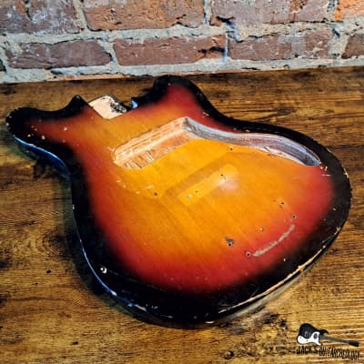Teisco / Kent Offset Bass Guitar Body (Sunburst - 1960s) | Reverb