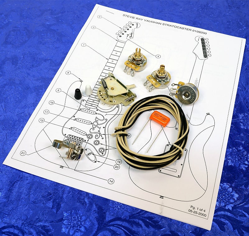 Angela Instruments 5-Way SRV CRL Deluxe Wiring Kit For | Reverb