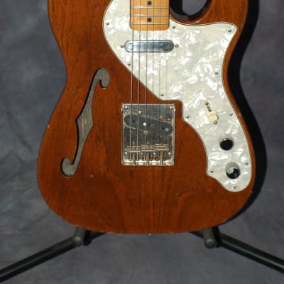 1974 Kopy Kat Model 2368 Thinline Tele Walnut Pro Setup Hard | Reverb
