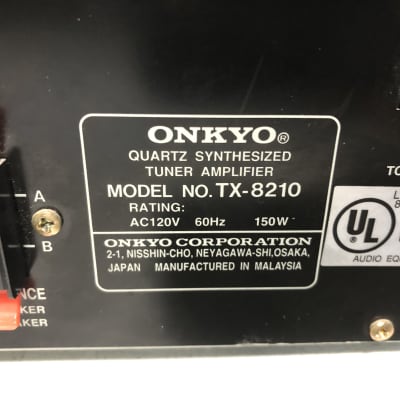 Onkyo TX-8210 Receiver HiFi Stereo 2 Channel Phono Budget | Reverb