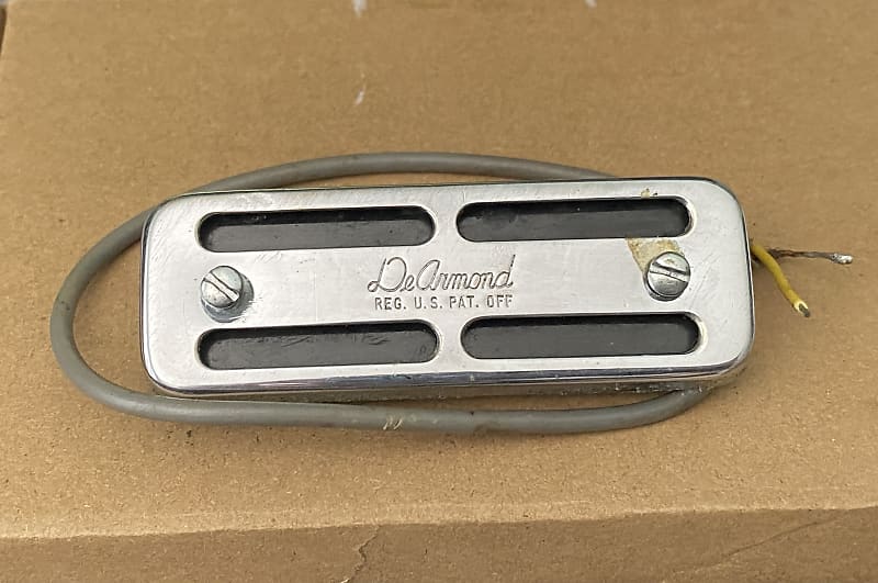 Vintage DeArmond Toaster Pickup - Chrome - surface mount | Reverb