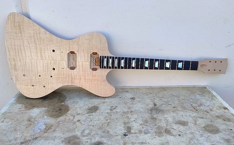 R&Di Maple solid maple top , Mahogany body , unfinished lp | Reverb