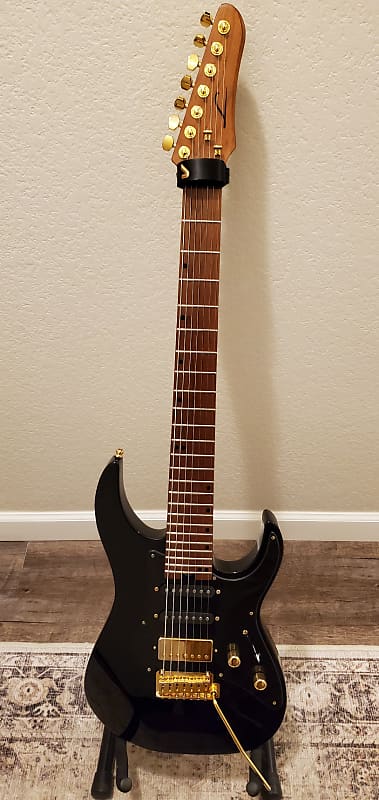 Legator OS7 7 String Strat 2021 Black Gloss | Reverb