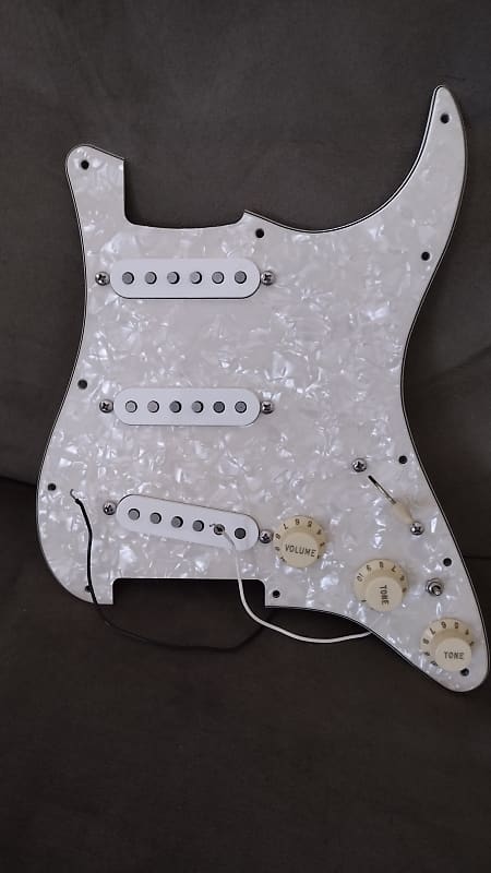 Fender Stratocaster White Tortoise shell TexMex Loaded | Reverb