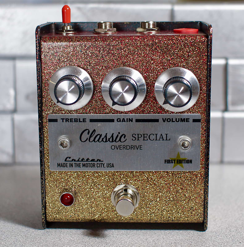 Critter - CFR Klone TLE2072 Equipped! Gold w/ Red. | Reverb