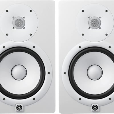 Yamaha HS8 8" Powered Studio Monitors, White (Pair) | Reverb