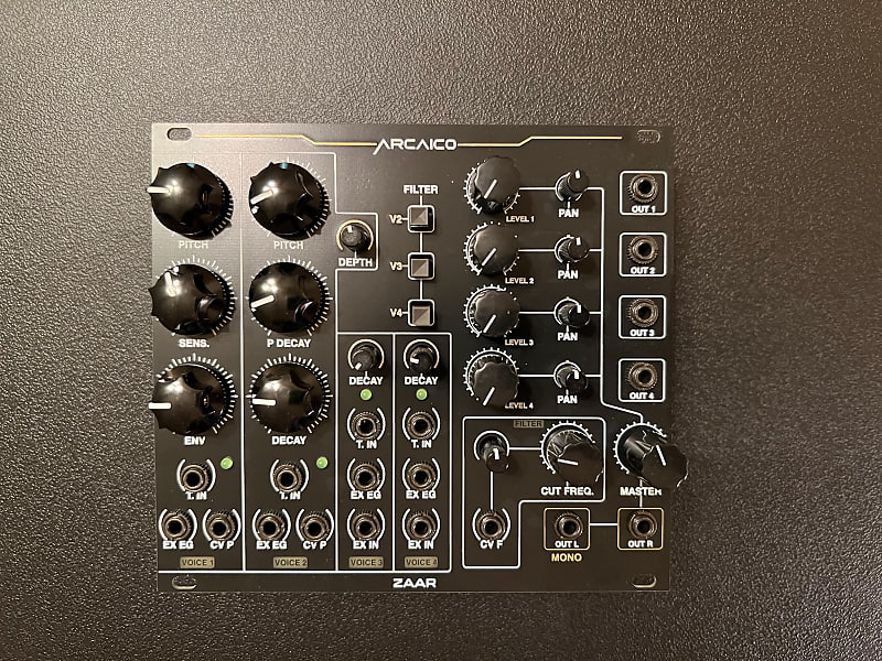 Arcaico Zaar 4 Voice Analog Percussion Synthesizer | Reverb
