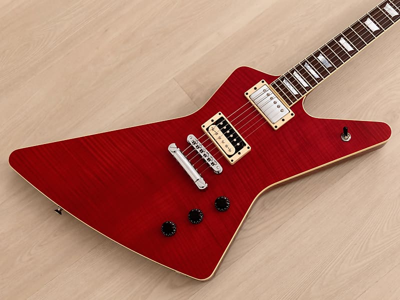 2007 Hamer USA Standard Custom Flame Top, Red Transparent w/ | Reverb