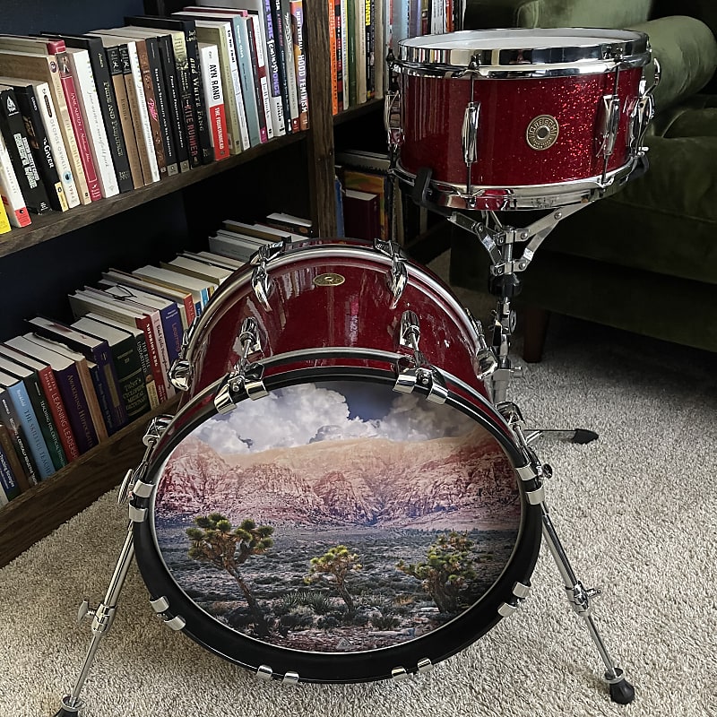 Gretsch Broadcaster Micro drum set Red Sparkle | Reverb
