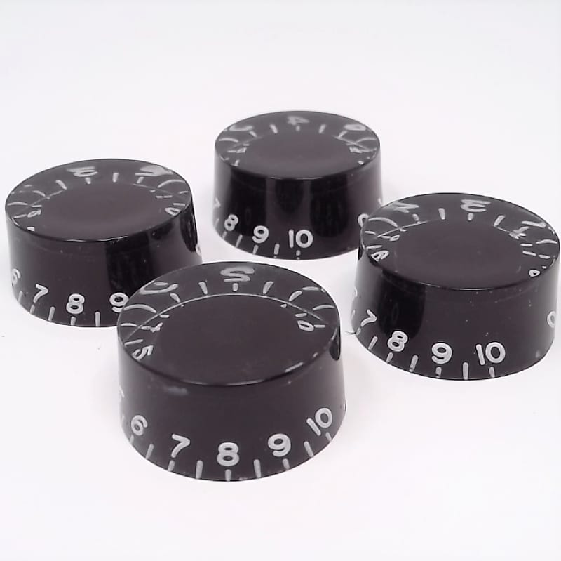 True Custom Shop® Black Embossed Speed Knobs set for Gibson | Reverb