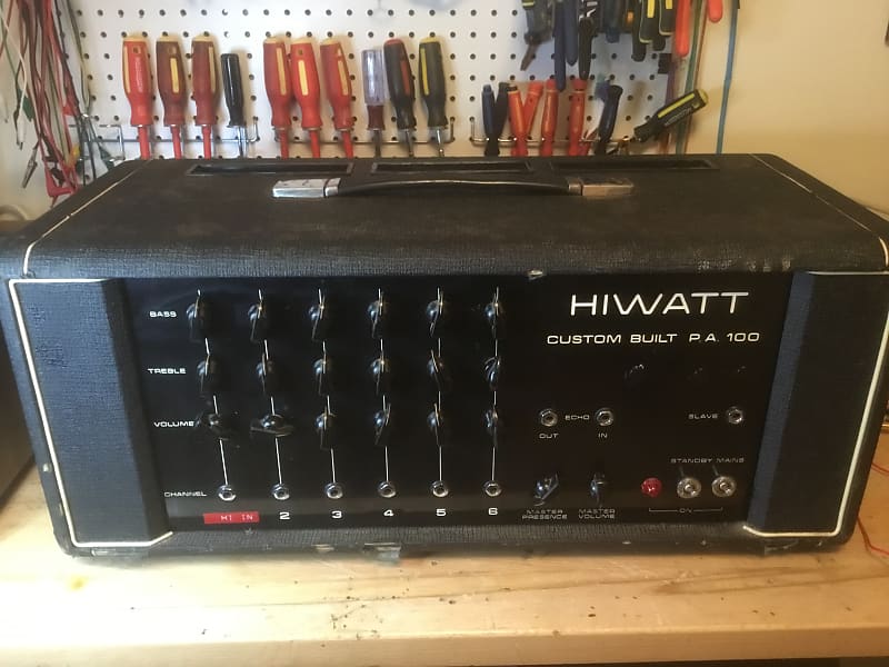 Hiwatt Custom Built PA 100 Black | Reverb