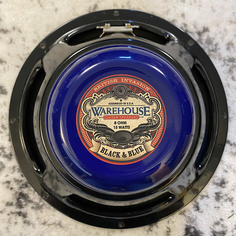 Warehouse Guitar Speakers WGS Black & Blue 15 watt 8 ohm | Reverb