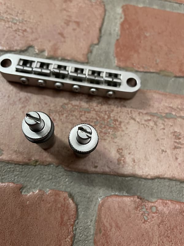 Schecter Satin Chrome Tune-o-matic bridge | Reverb