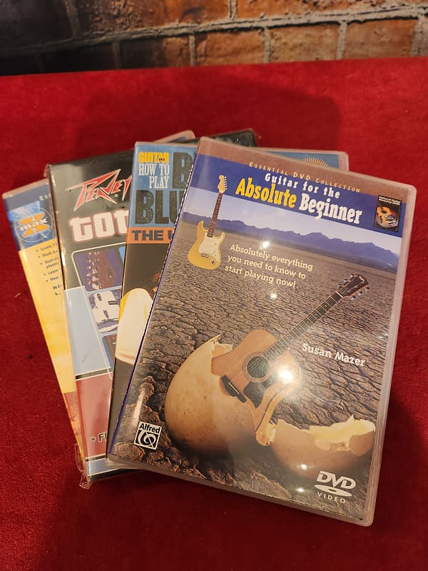 4 Piece Lot Of Guitar Lesson DVD Collection #2 | Reverb