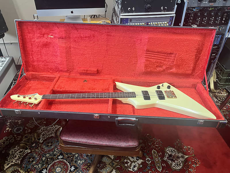 Aria Pro ii zzb explorer bass Mij 1980s - White | Reverb