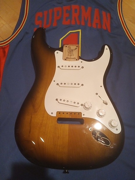 Warmoth 2-Tone Strat Body/Lollar Tweed Pups Two-Tone Sunburst | Reverb