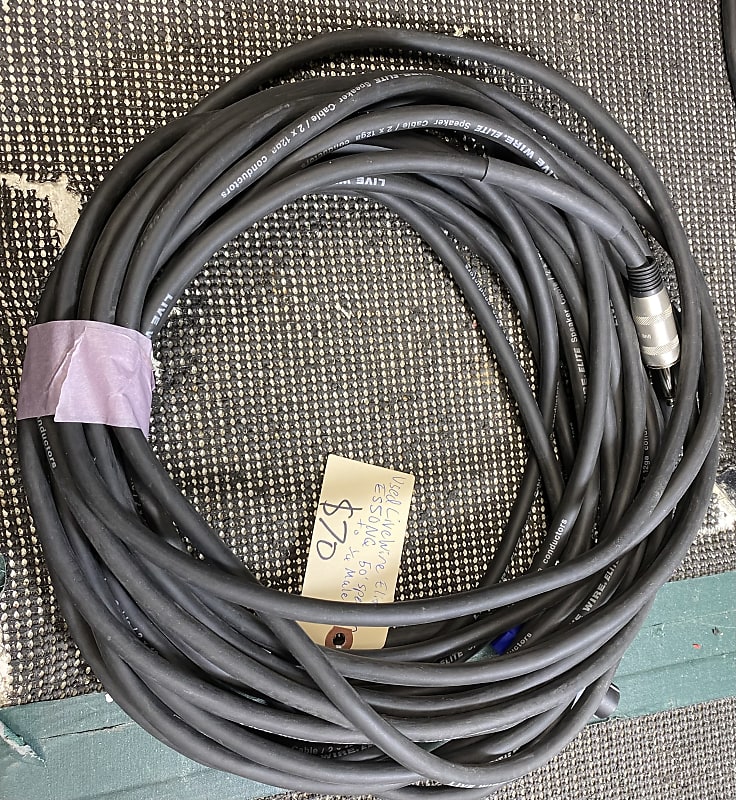 Livewire Elite 50' Speaker Cable - Speakon to 1/4" - 1 of 2 | Reverb