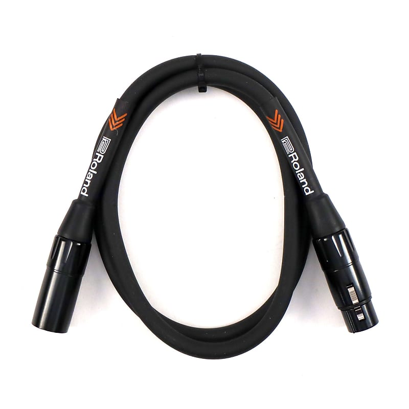 Roland: Black Series Cable - Male XLR to Female XLR / 3 ft. | Reverb
