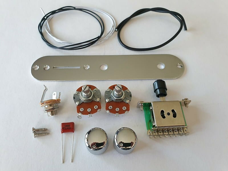 Telecaster guitar complete control plate wiring kit brand new | Reverb