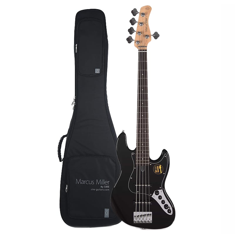 Sire Marcus Miller V3 5-String Black (2nd Gen) and Sire Gig | Reverb