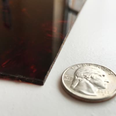 Fox Guitars Extra Thick celluloid tortoise shell blank sheet | Reverb