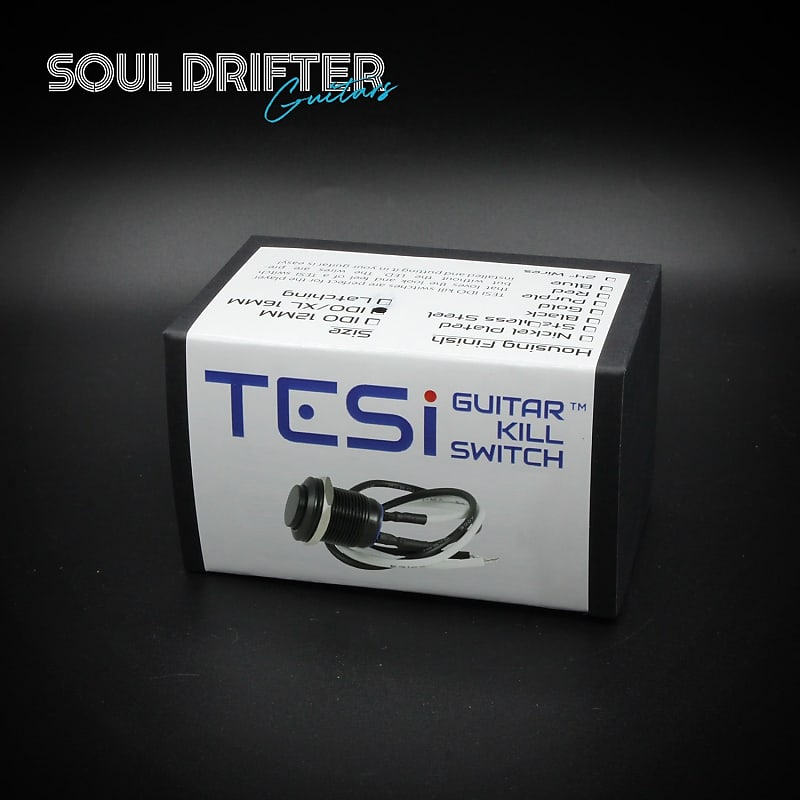 Tesi IDO XL 16MM Metal Momentary Push Button Guitar Kill | Reverb