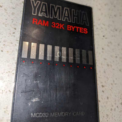 Yamaha MCD32 Memory Card - RAM 32K BYTES (2 Cards) | Reverb