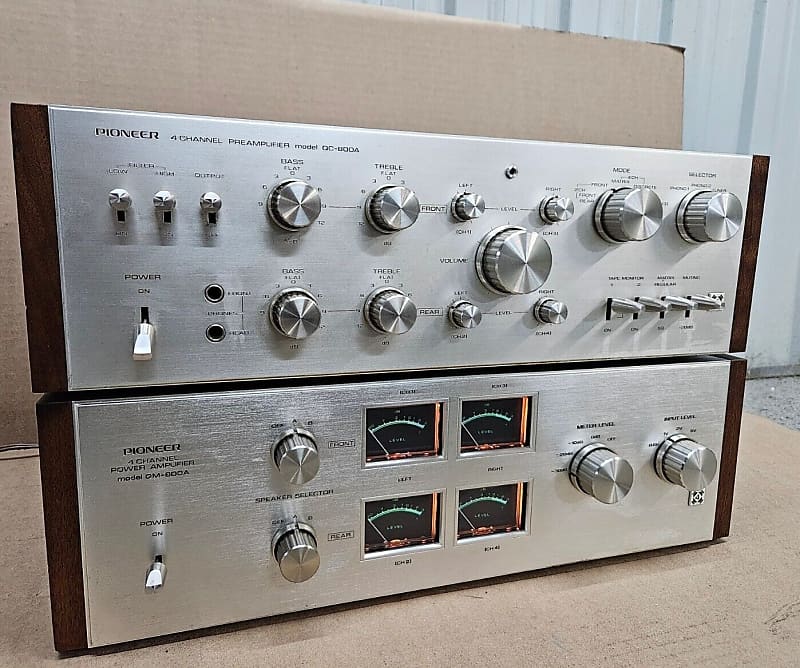 Pioneer QC-800A & QM-800A Quadraphonic Amplifier & Preamp | Reverb