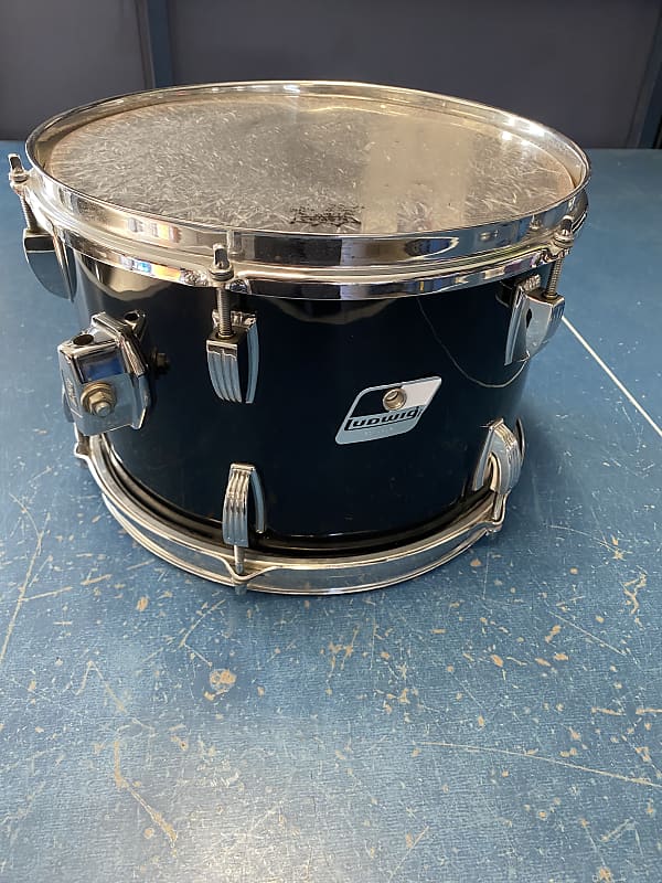 Ludwig 12” Rocker Rack Tom w/ Small Classic Lugs 1980s Black | Reverb