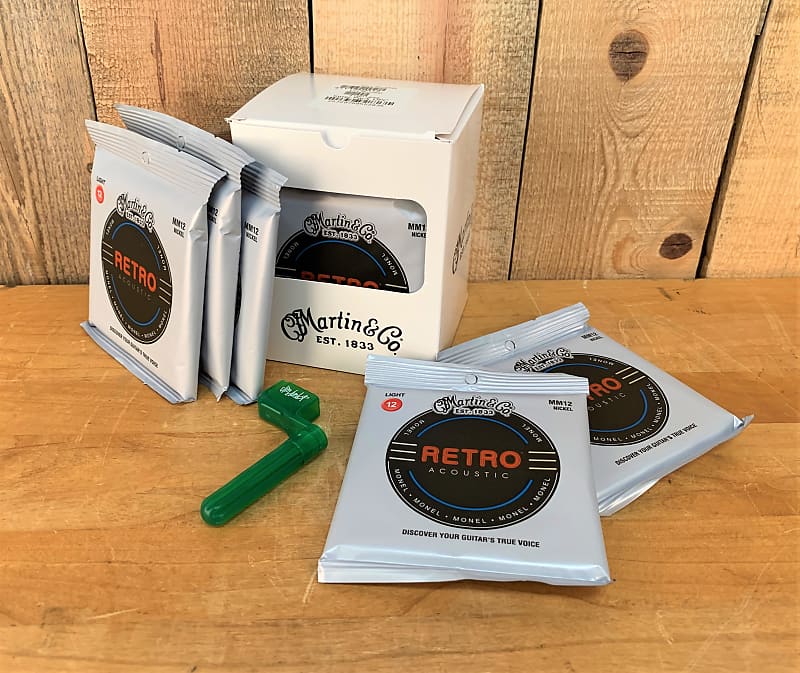 Martin Retro Light Acoustic Strings (12-54) - 10 Pack | Reverb