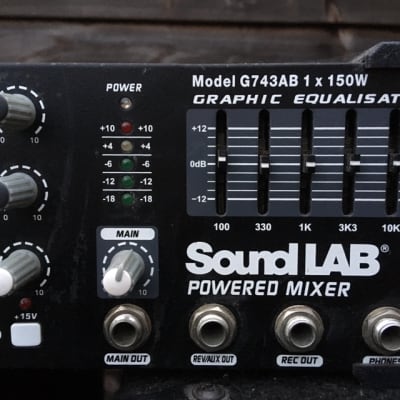 PA System Peavey Eurosys 3 Speakers with Soundlab powered | Reverb