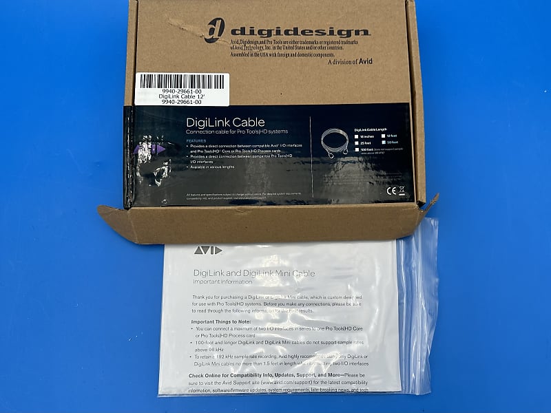 Digidesign digilink cable 2022 - black | Reverb