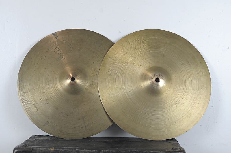 1960s Zildjian A Thin Hi Hat Cymbals 697g 745g | Reverb