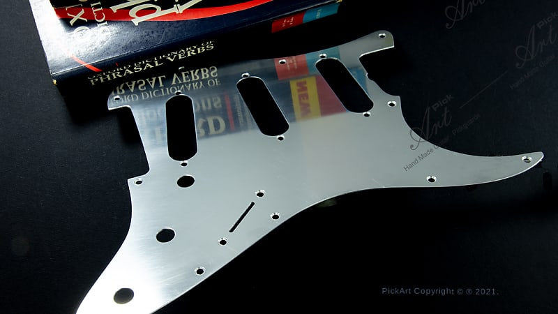 Stratocaster ‘50s Strat Pickguard Raw Aluminum Hand | Reverb UK