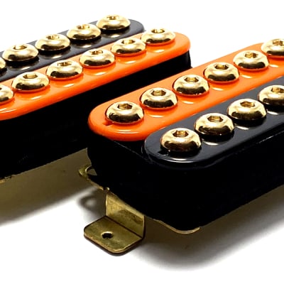 Dragonfire Zebra Crusaders HH Pickup Set, Bridge+Neck | Reverb