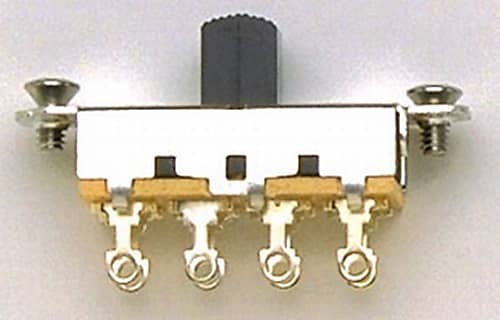 Switchcraft On-Off-On Slide Switch For Fender Mustang - BLACK | Reverb