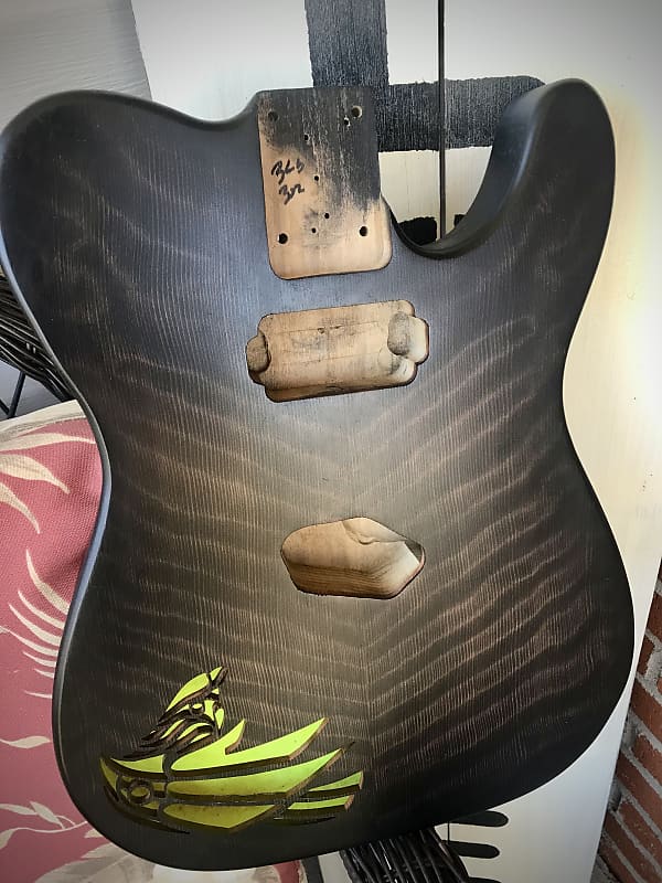 Custom Build Telecaster T-Style Flamed Cedar Hollow Body | Reverb