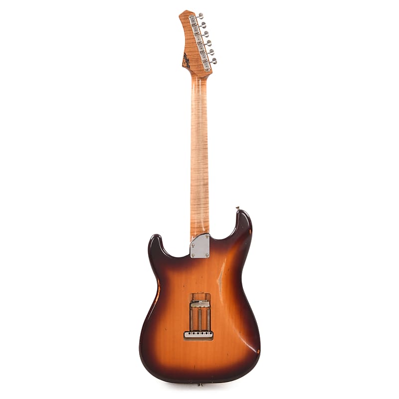 Atkin 54 S Style Aged Sunburst Wflame Maple Neck Serial Reverb