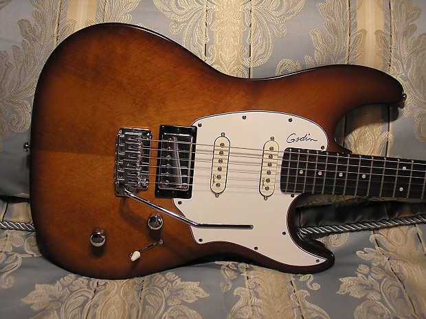 Godin Session Rustic Burst Guitar w/Case | Reverb