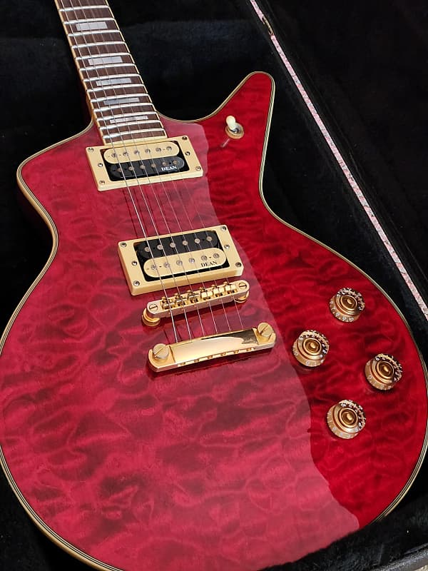 Dean Cadillac Select Trans Red Quilt | Reverb