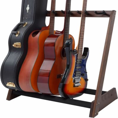Multiple Guitar Stand 5 Holders Wooden Guitar Stands Floor | Reverb