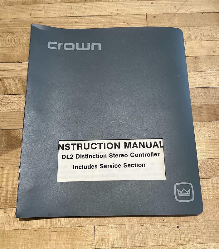 Crown DL-2 Preamp & Controller w/ DL2 Power Supply and Phono | Reverb