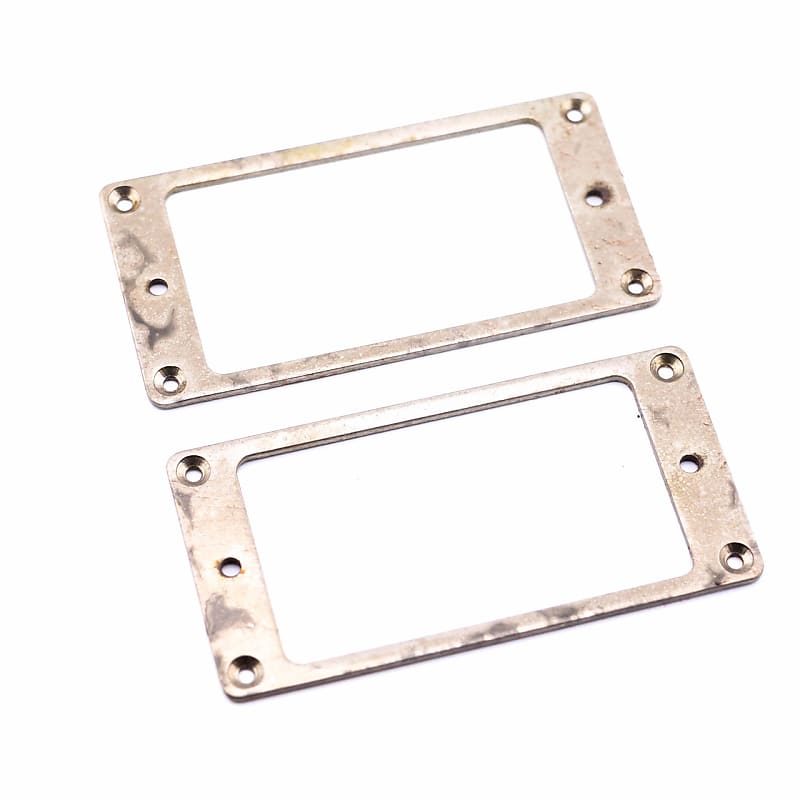 AGP ™ - Aged Chrome Flat Bottom Metal Humbucker Ring Set | Reverb