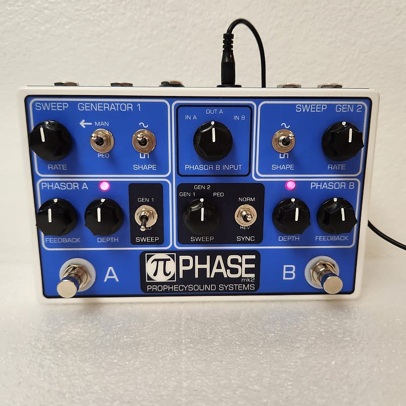 Prophecysound Systems Pi Phase / π Phase mkII 9VDC bi phaser | Reverb