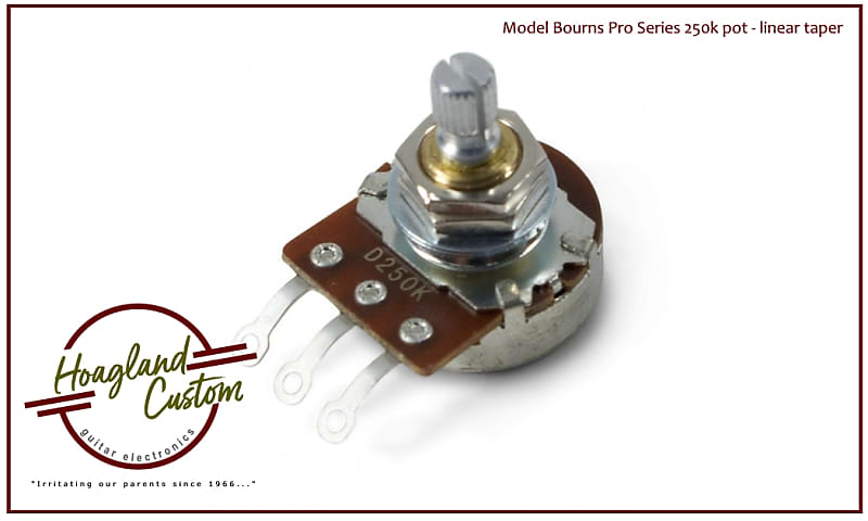 250k Bourns Pro Series Pots, Linear-Taper, Short-Shaft, | Reverb