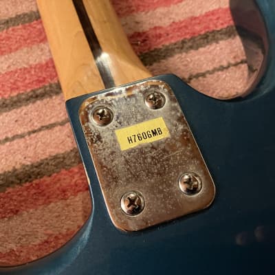 80's Hondo Deluxe Series 760 Strat Blue w/Matching Headstock | Reverb