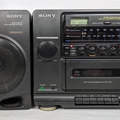 Vintage 90's Sony CFD-510 CD Radio Cassette Mega Bass Speaker | Reverb