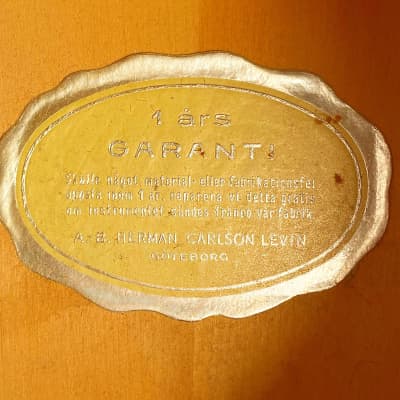 Herman Carlson Levin Model 27 “Texas” (Sweden, 1952) - Rare | Reverb