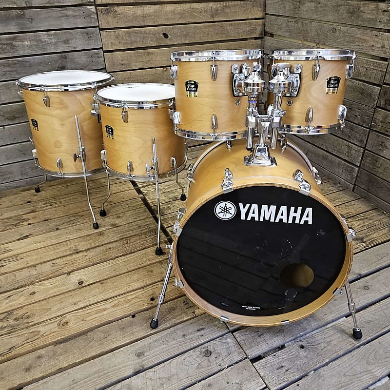Drum Kit Acoustic Yamaha Stage Custom, Natural USED! | Reverb UK